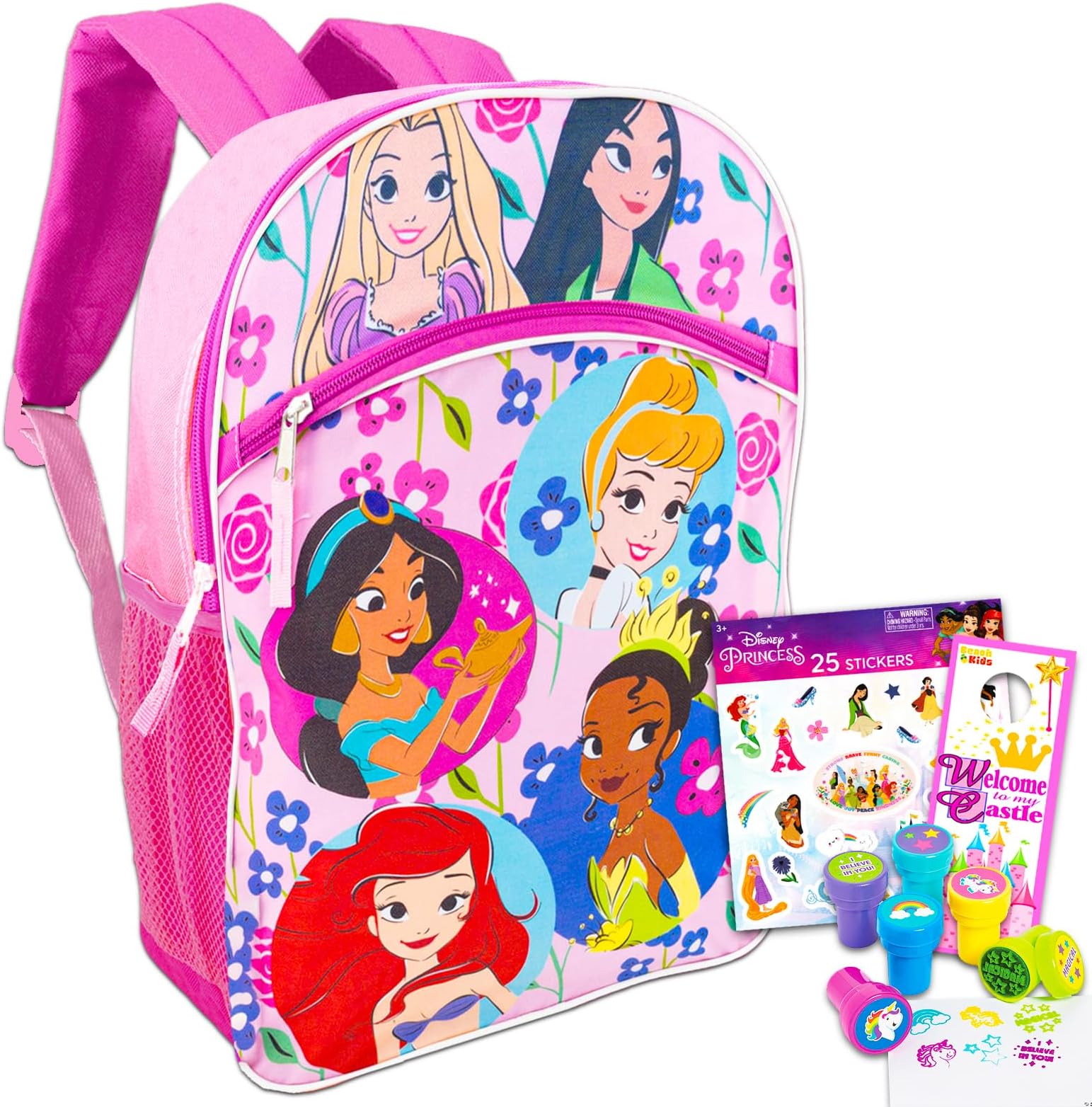 Amazon.com | Disney Princess Backpack, One Size, Multi | Kids' Backpacks