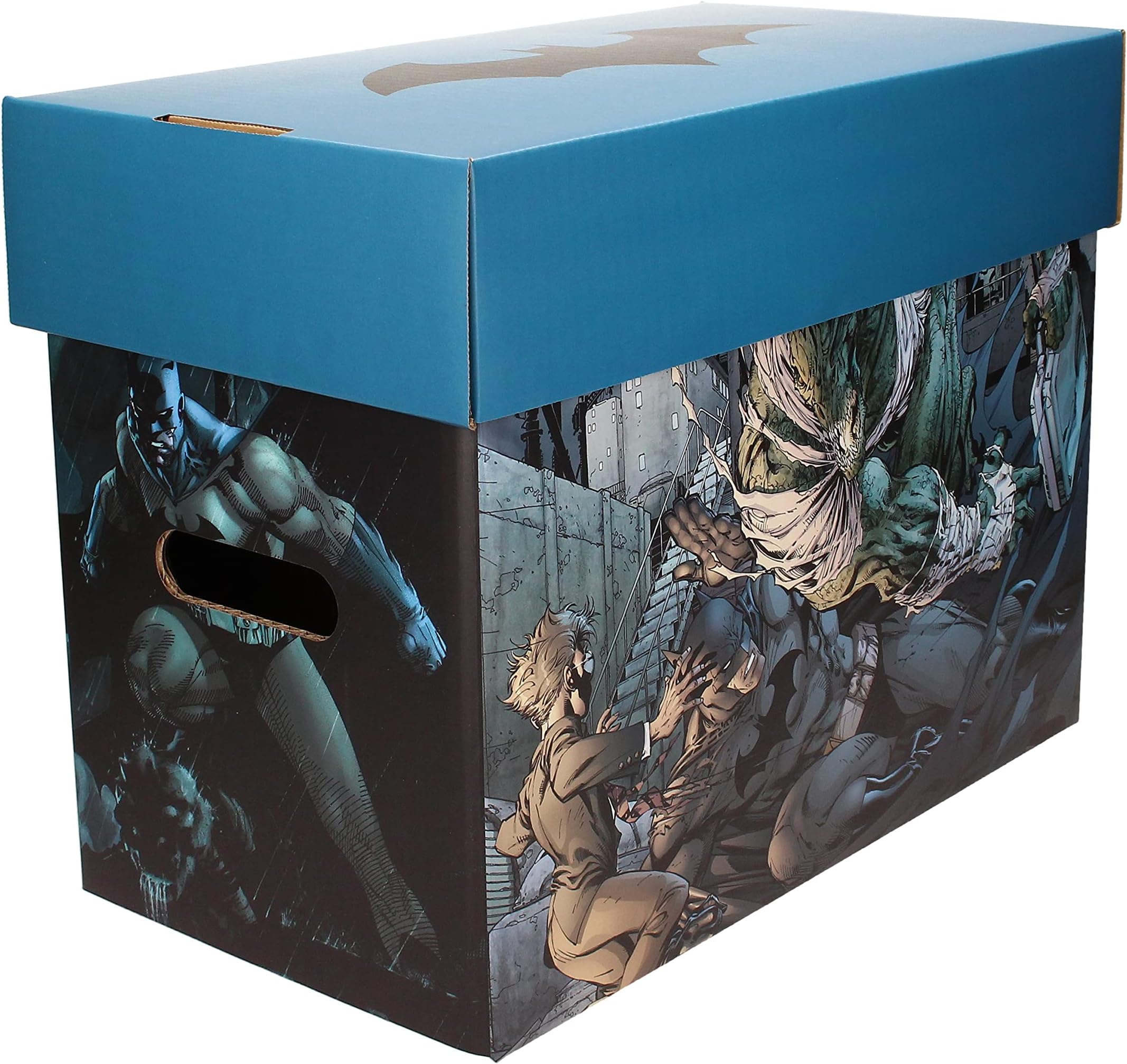 SD TOYS - Batman Box with Lid for Comics, Black and Blue, 22 x 30 x 41 ...