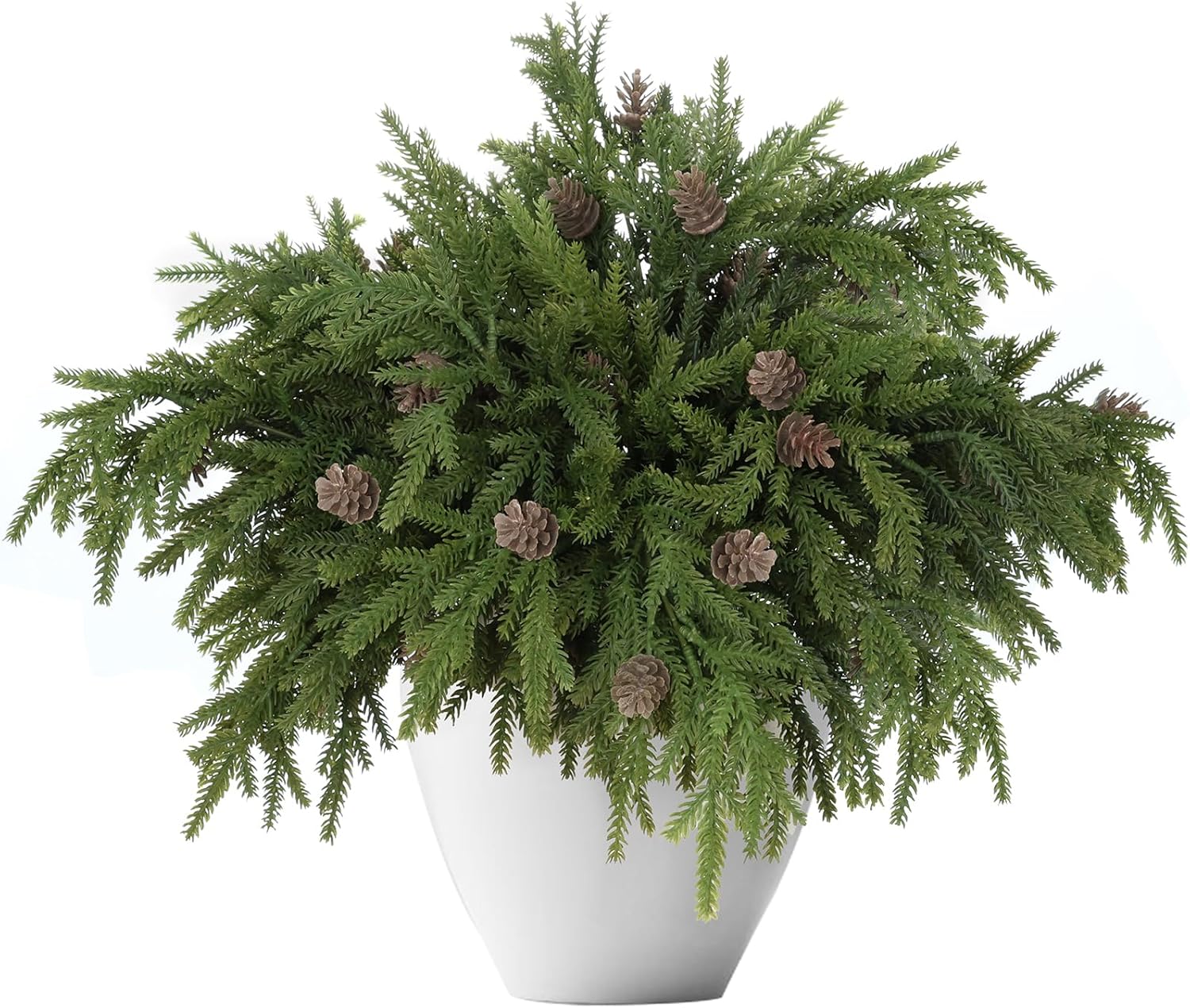 Amazon.com: 6 Pcs Christmas Artificial Pine Branches,17.3'' Plastic ...