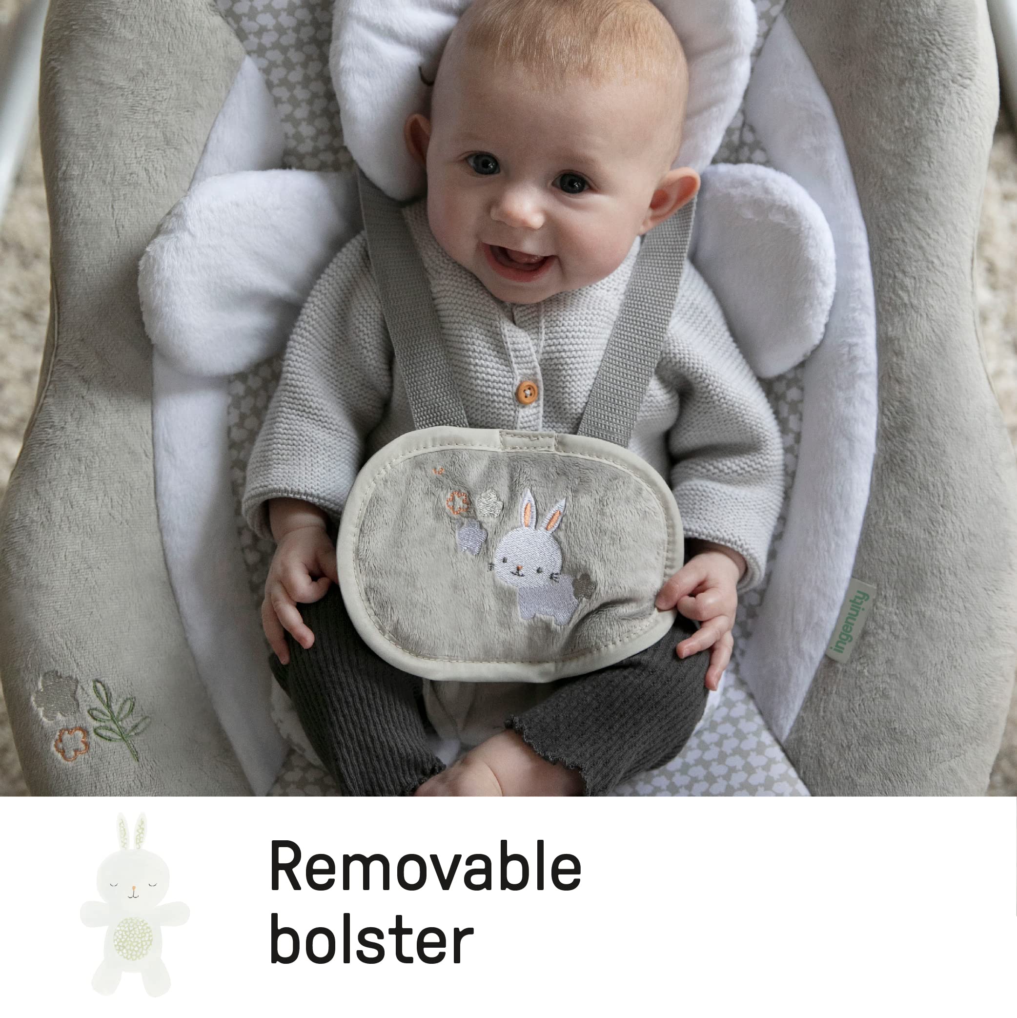 Ingenuity InLighten 6-Speed Baby Swing - Easy-Fold Frame, Swivel Infant ...