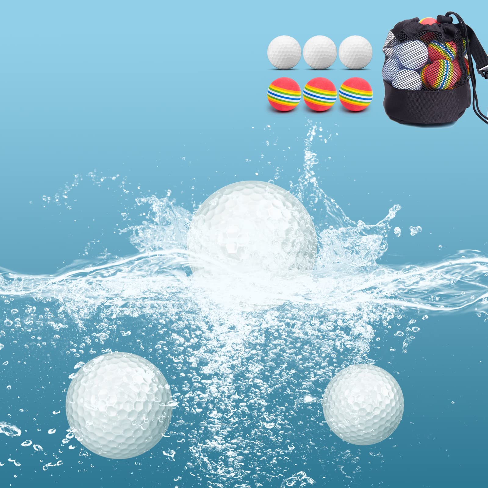 Snapklik.com : PLBBJH 20 PCS Floating Golf Balls