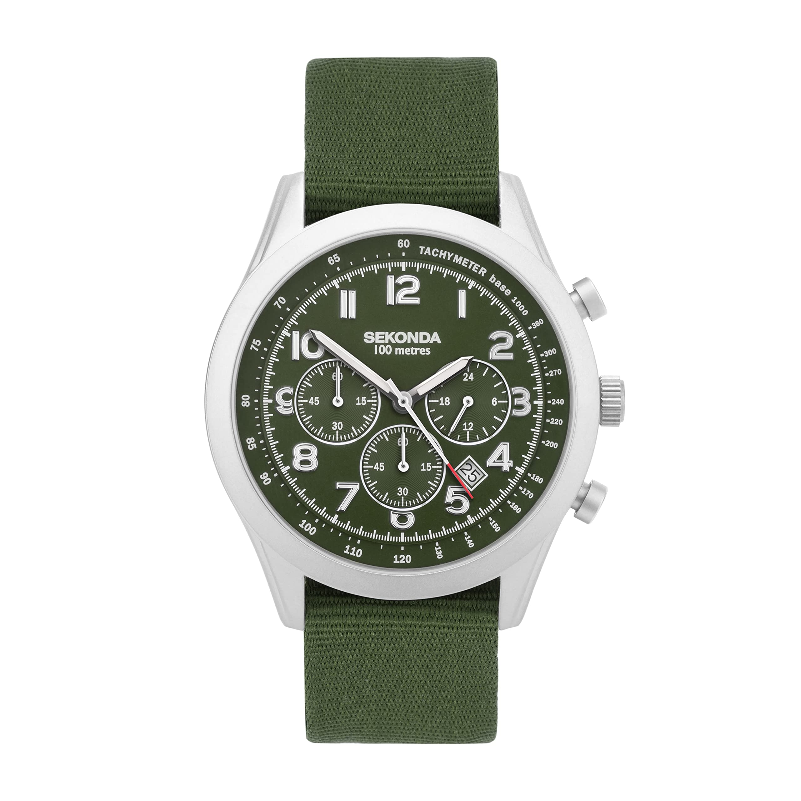 Sekonda Mens Military Style Chronograph Watch (Green) 30067 : Amazon.co ...