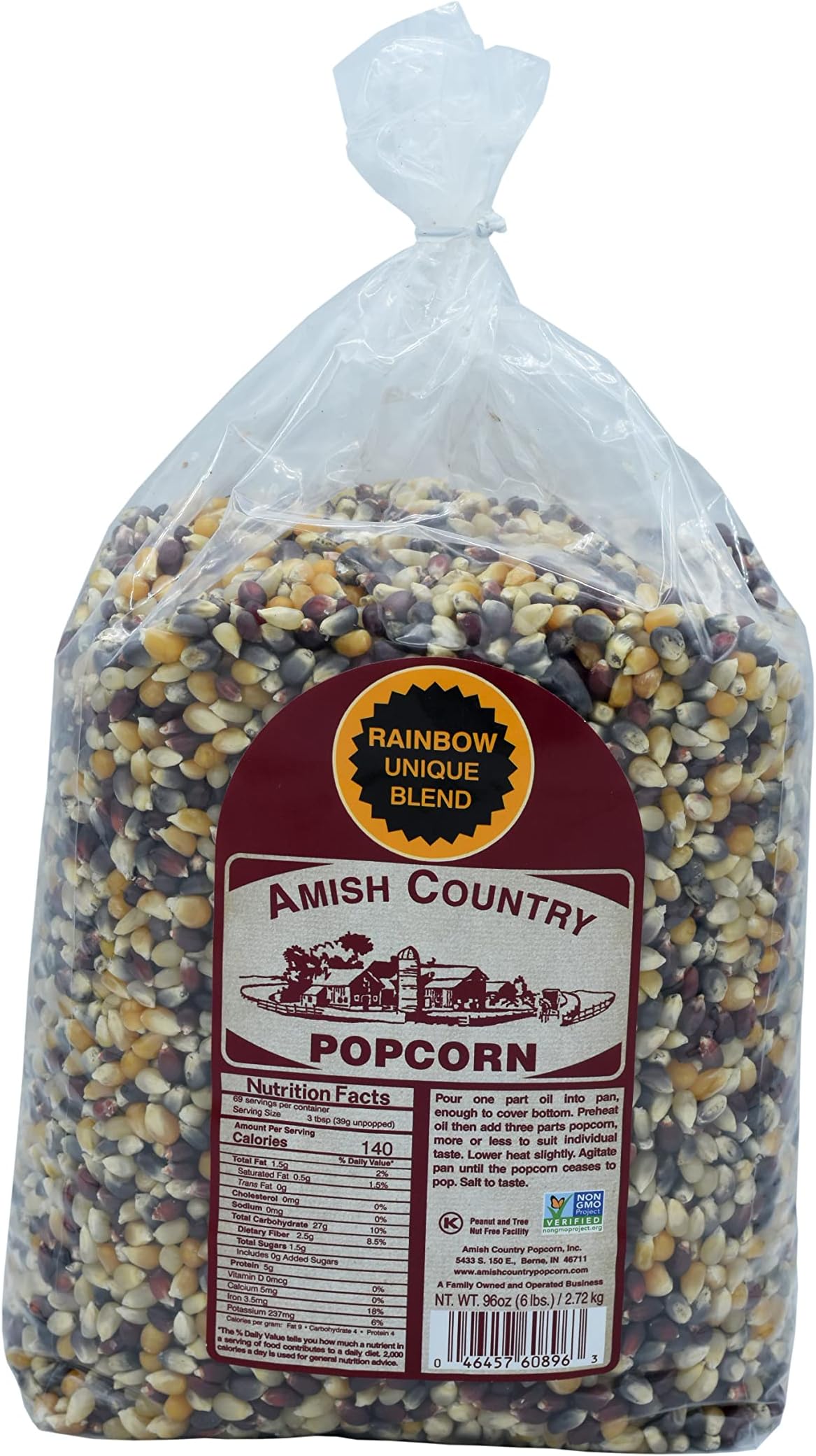 Amazon.com: Amish Country Popcorn | 6 lb Bag | Extra Large Caramel Type ...