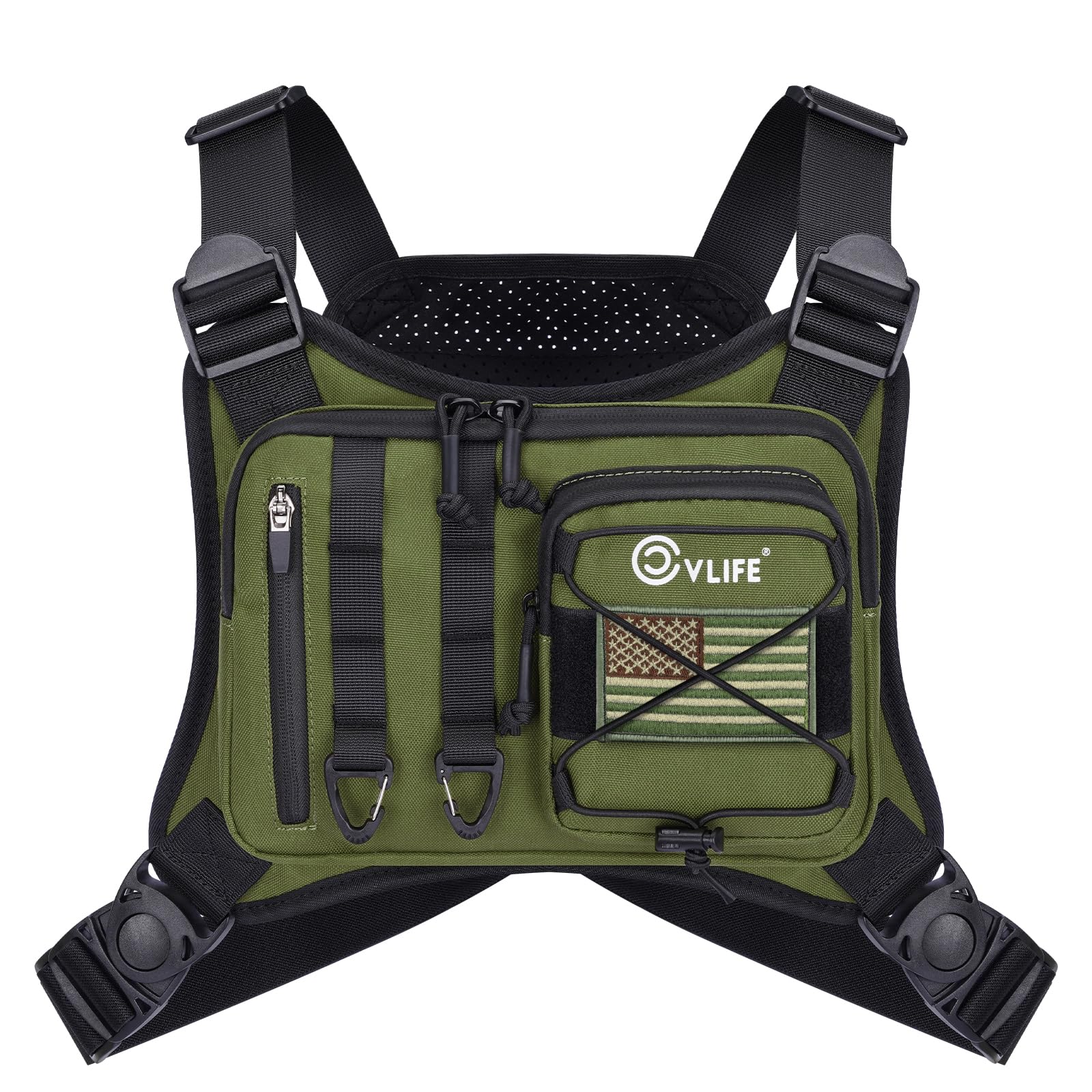 Snapklik.com : CVLIFE Outdoor Chest Bag For Men, Tactical Chest Pack