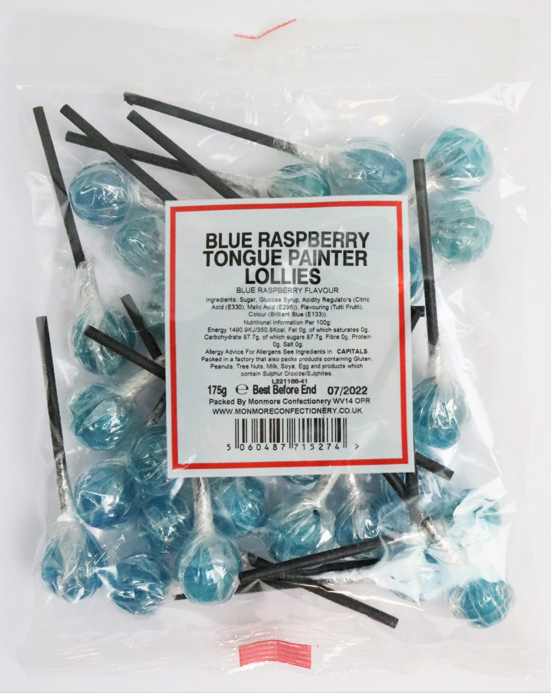 Buy Blue Raspberry Tongue Painter Lollies, 175G Pick n Mix Old ...