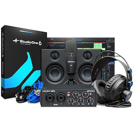 Amazon.com: PreSonus AudioBox Studio Ultimate Bundle Complete Recording ...