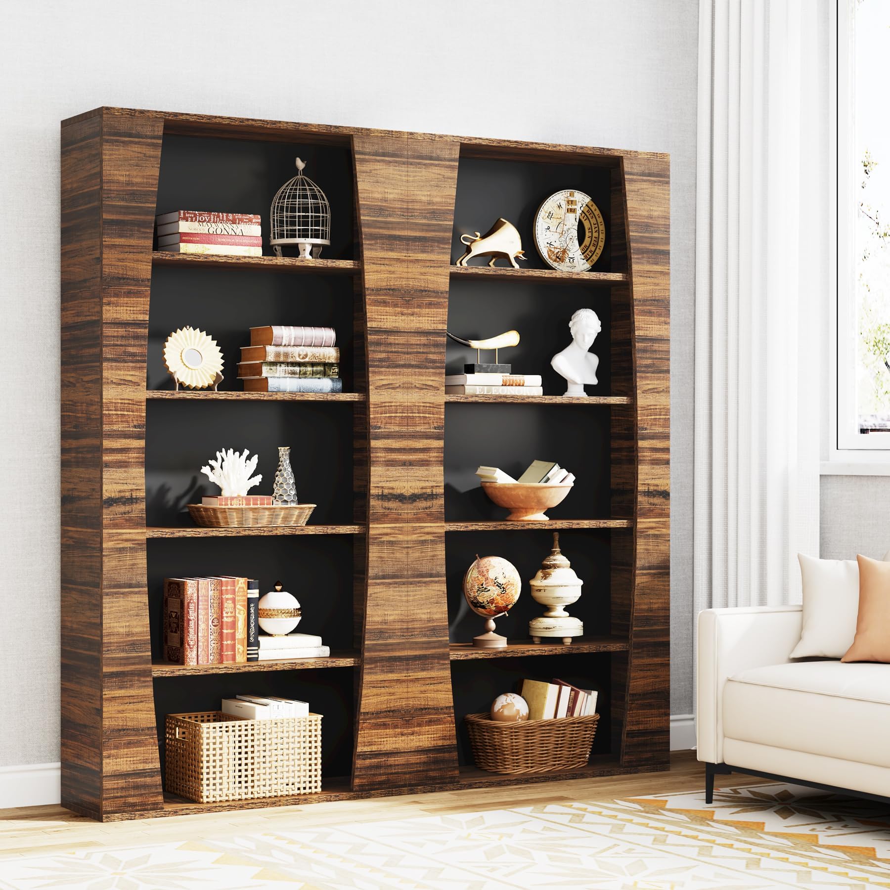Amazon.com: Tribesigns 5-Shelf Bookcase and Bookshelf, 70.9" Tall Book ...