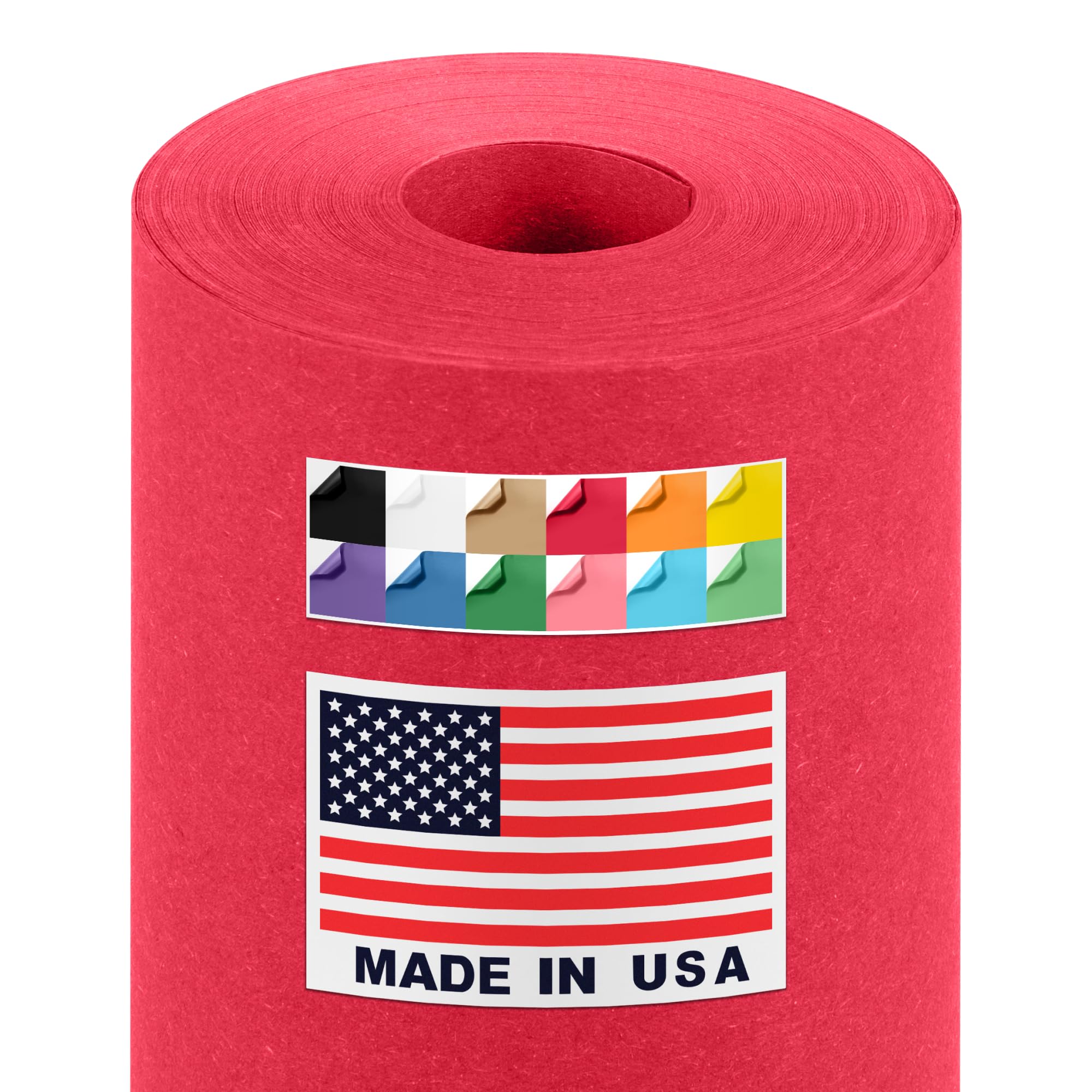 Amazon.com: Paclord USA Made 18" x 1200" Red Kraft Paper Roll, 45 lbs ...