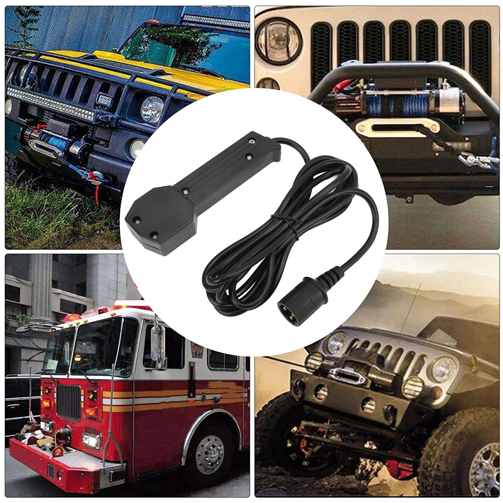 3 Prong Winch Remote Control Female Plug Badlands Winch Remote Plastic ...