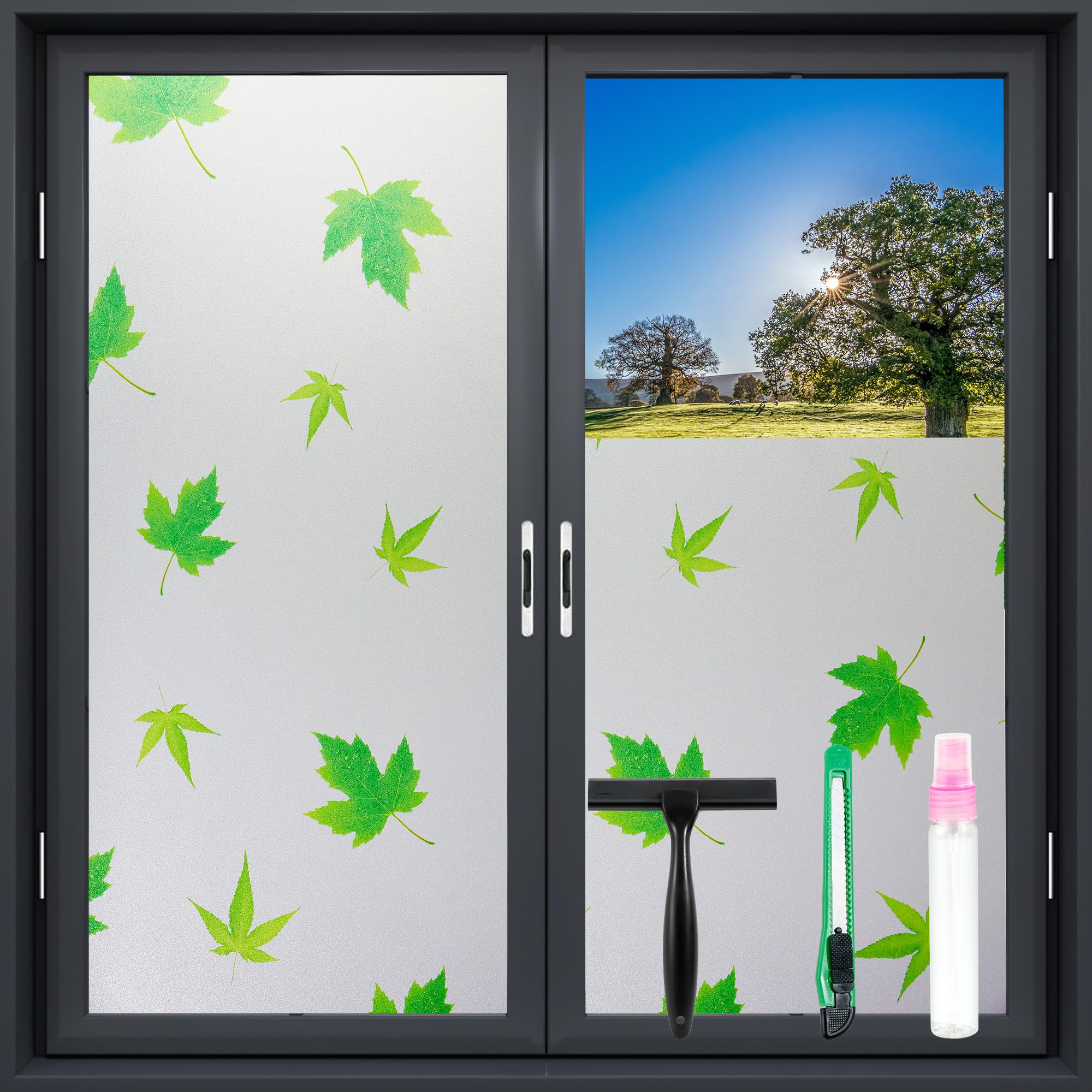 Amazon.com: Frosted Glass Window Film with Tools,Reusable Window ...