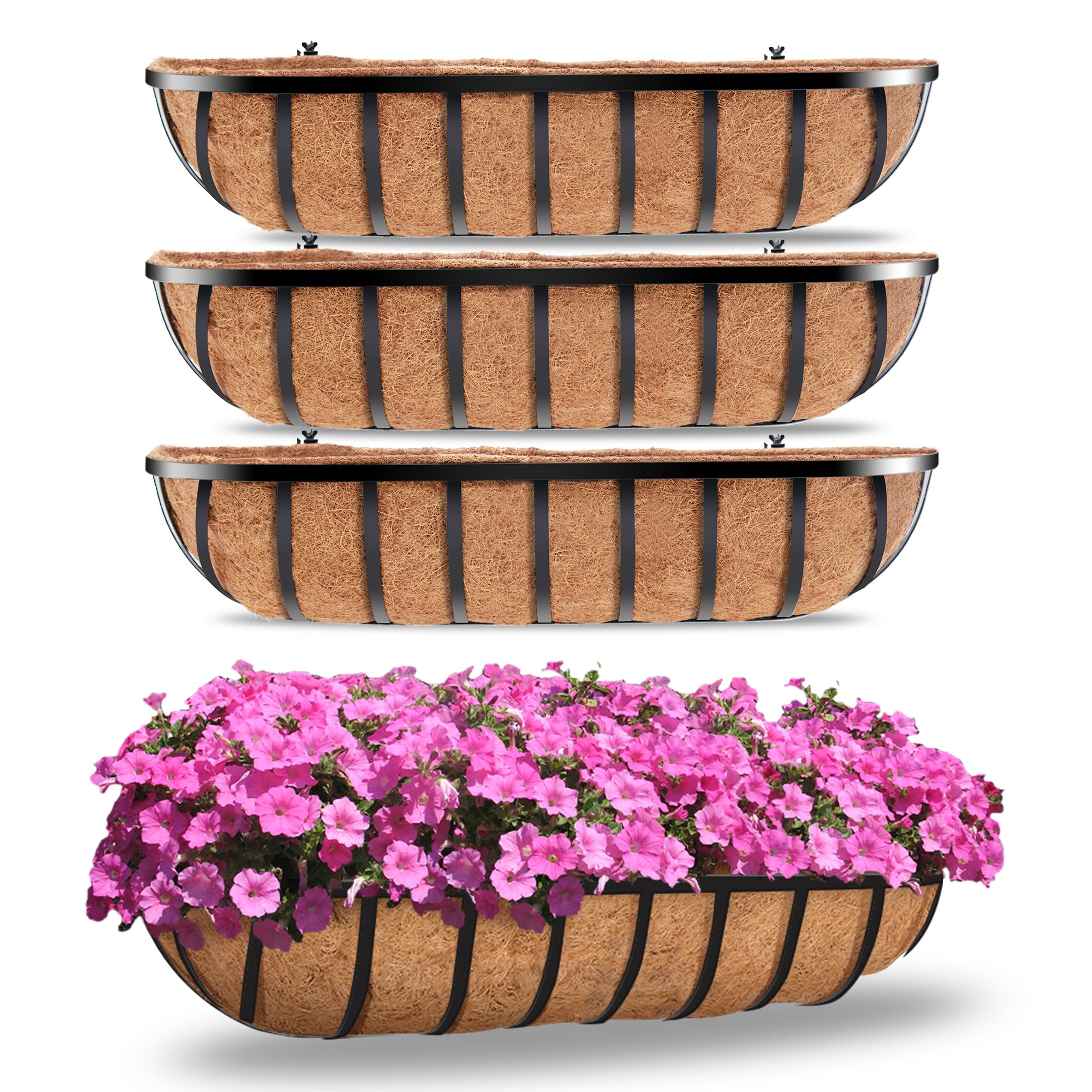 Large Portable Deck Planters