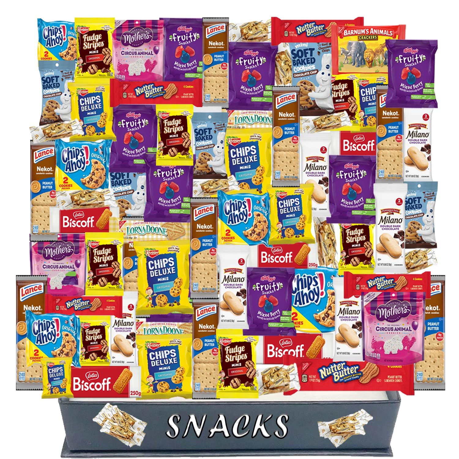 Amazon.com : Generic 40 Pcs Assorted Snacks Variety Pack Gift Box for ...