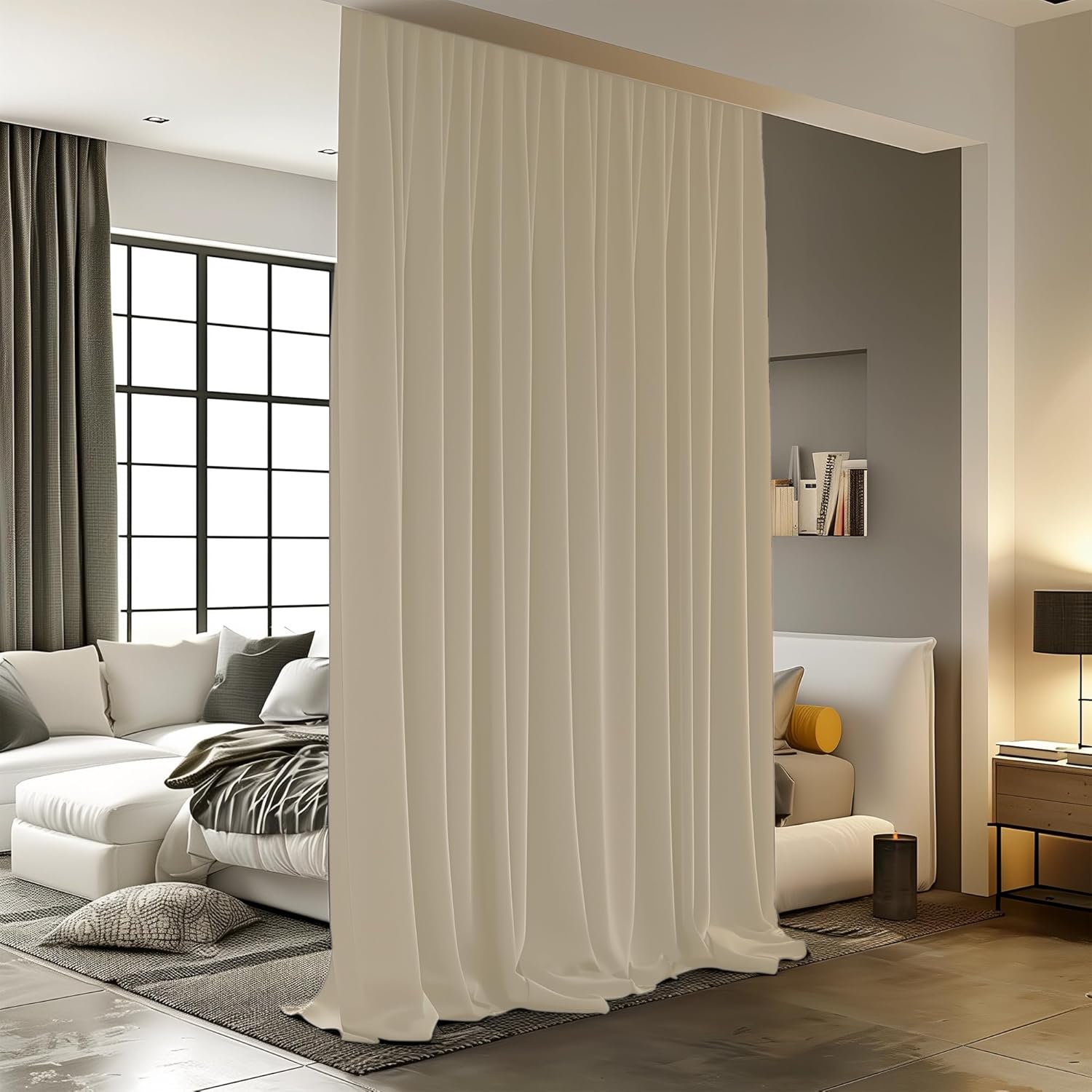 Amazon.com - Room Divider Curtains for Ceiling Track Rod, Blackout ...