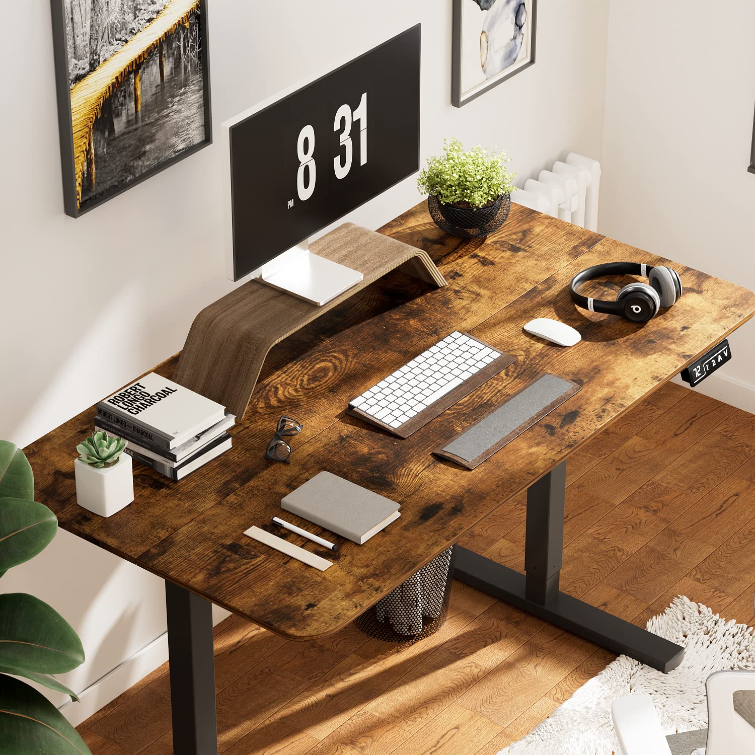 Snapklik.com : YESHOMY Height Adjustable Electric Standing Desk