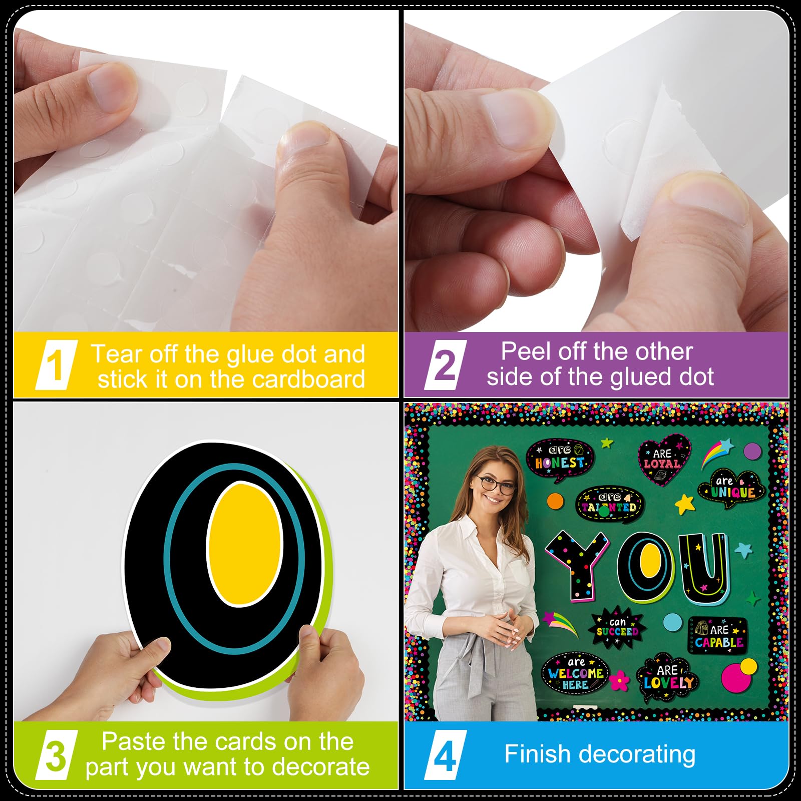 Snapklik.com : 48 Pcs Classroom Bulletin Board Decorations Set ...