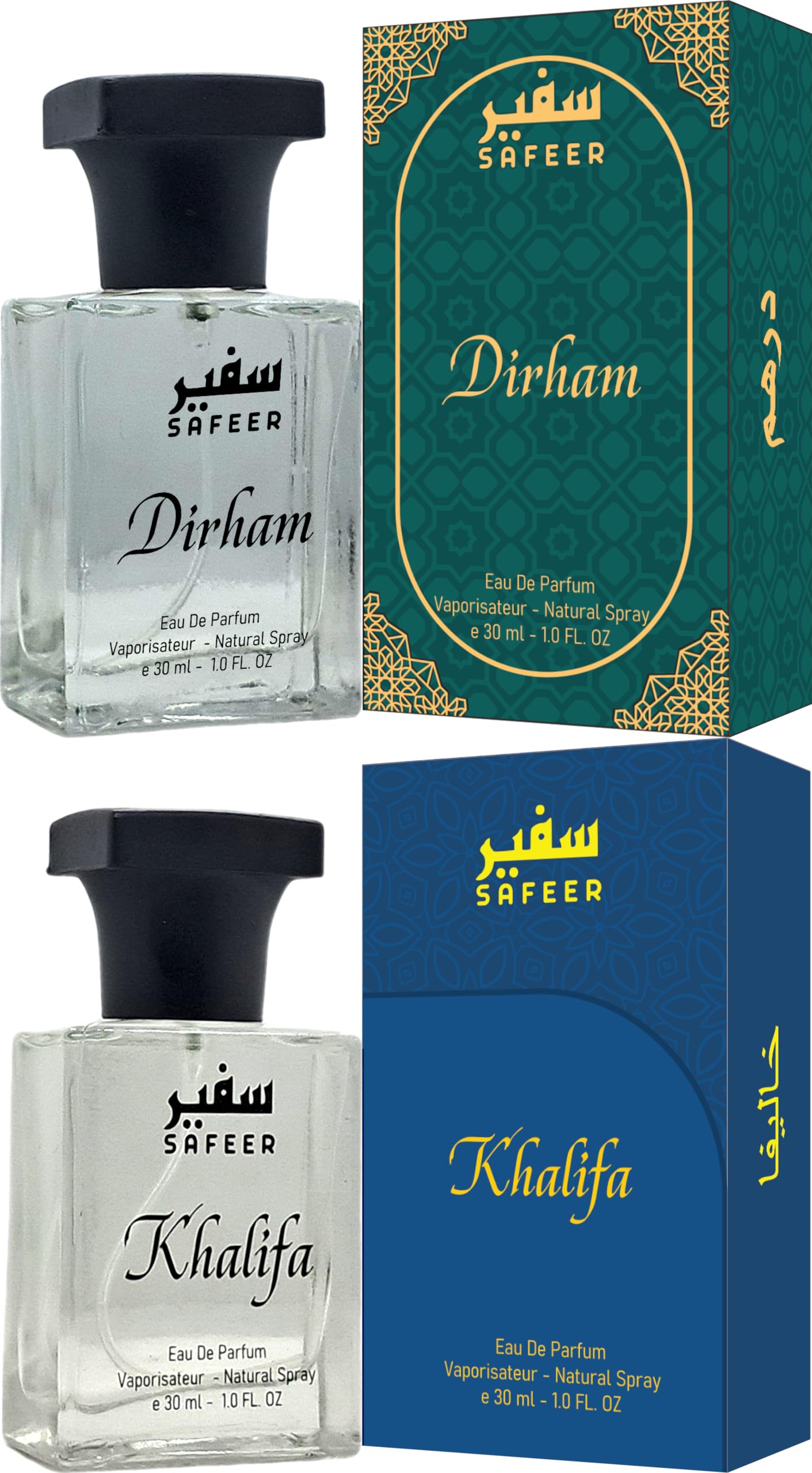 Buy Safeer Perfume Dirham, Khalifa 30 ml Each Eau de Parfum Pack of 2 ...