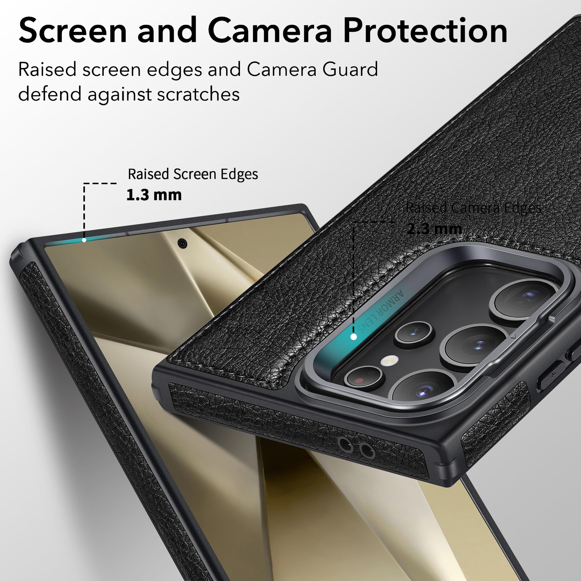 Snapklik.com : WTCASE For Samsung Galaxy S24 Ultra Leather Case