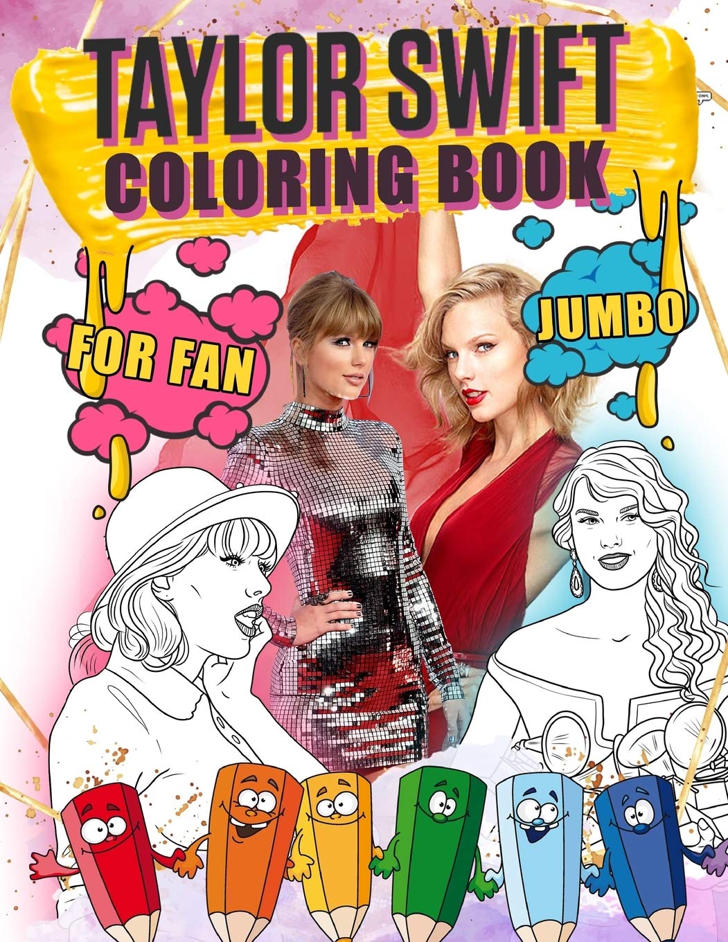 Buy Taylor Swift Coloring Book: Taylor Swift Ultimate Fan Coloring Book ...