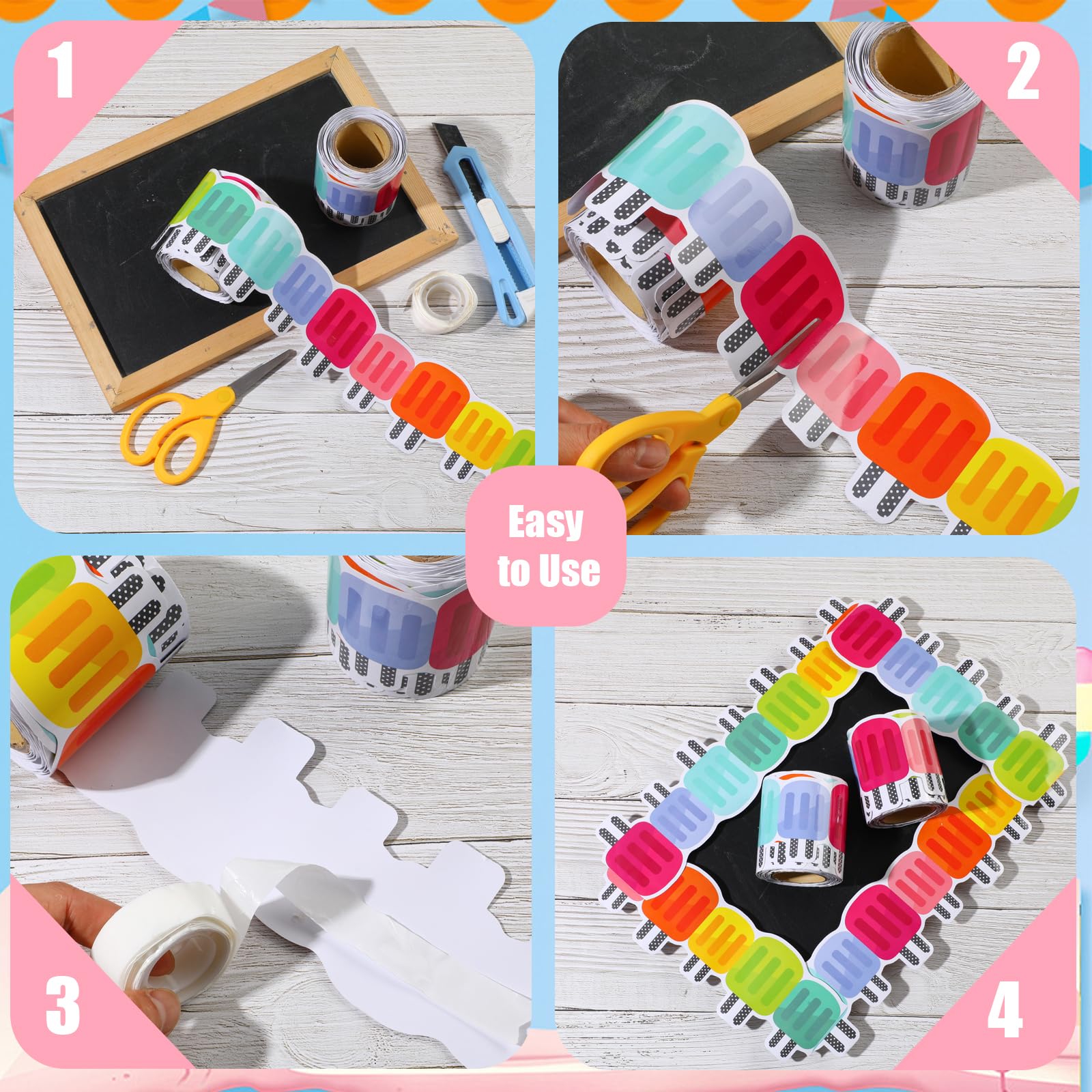 Snapklik.com : 99 Feet Ice Pops Borders Summer Bulletin Board Borders ...