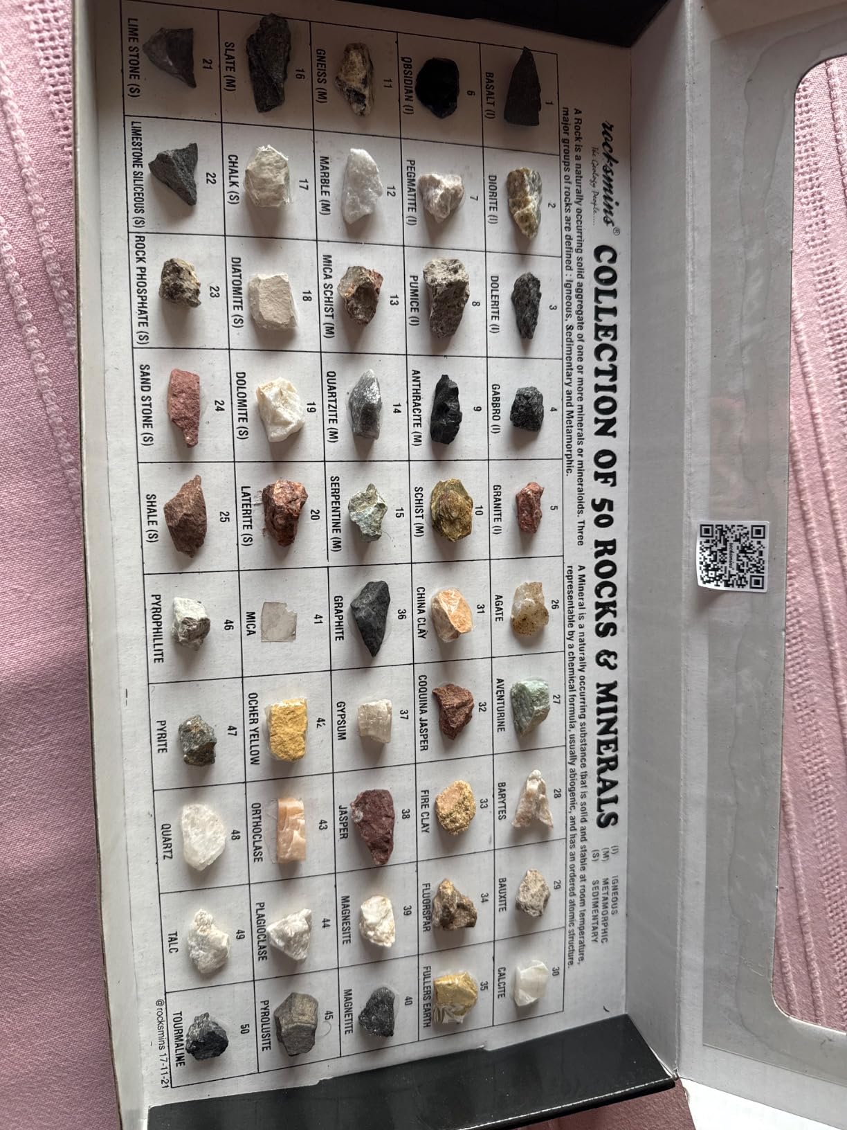 Buy ROCKSMINS MR15WM Collection Set of 15 Metamorphic Rocks for School ...