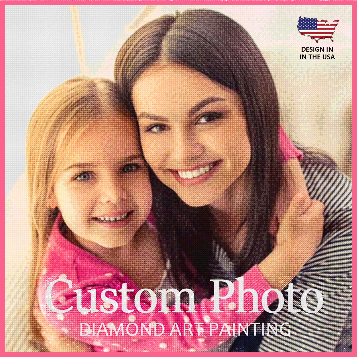 Amazon.com: Custom Diamond Art Painting from Photo Personalized Diamond ...
