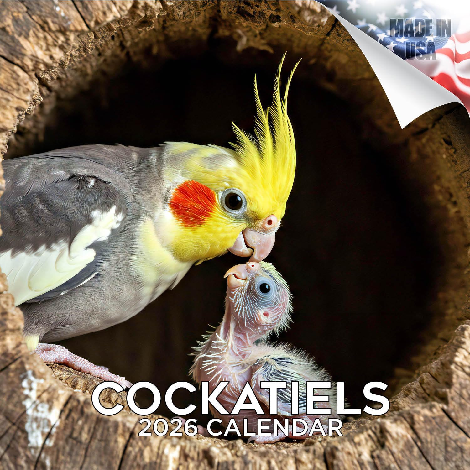 Snapklik.com : 2026 Cockatiels Calendar - 16 Month 12x24 Monthly Wall ...