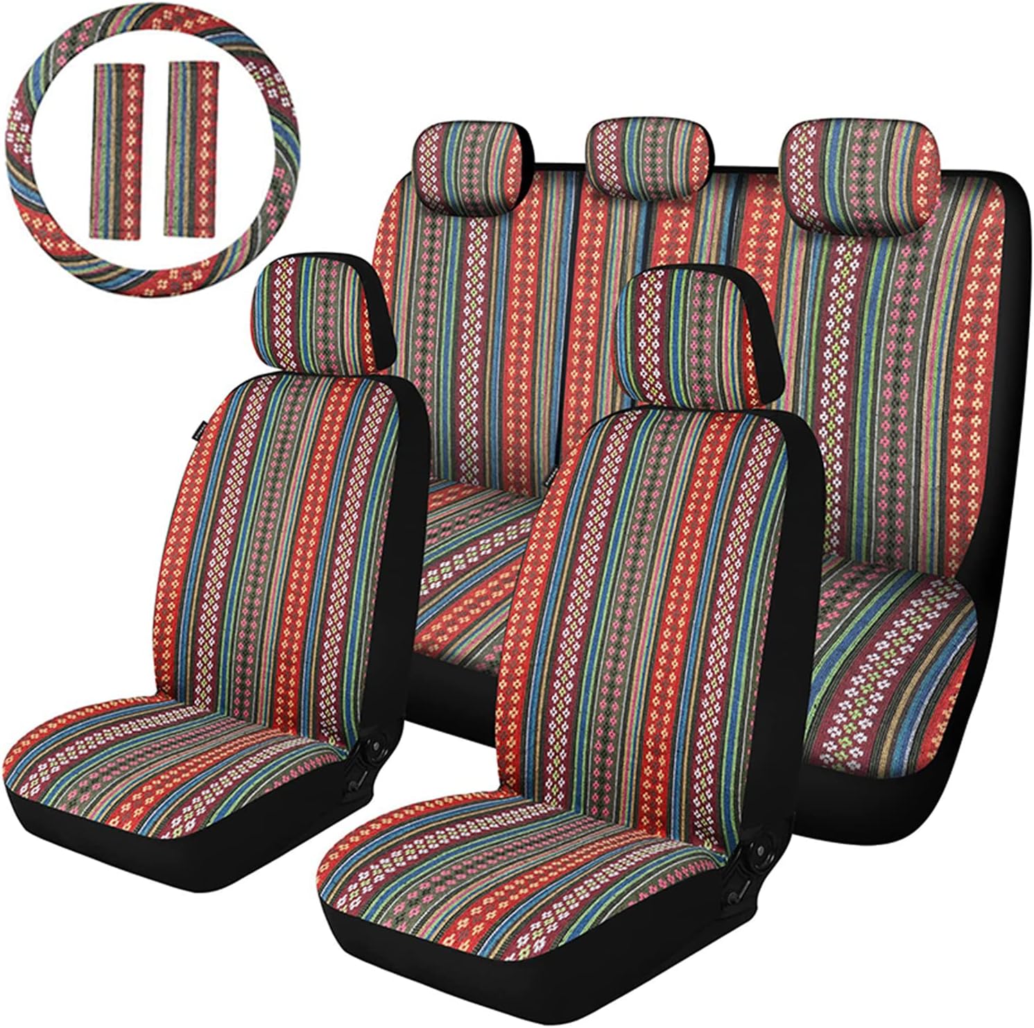 Amazon.com: X AUTOHAUX 2pcs Gray Universal Front Seat Cover Protectors ...