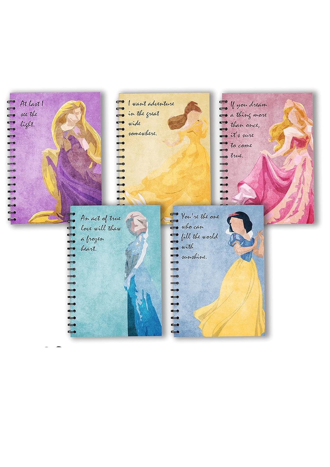 Blue Nexus Diaries Notebook Kids Cartoons Disnep Princesses (6 x 9 inch ...