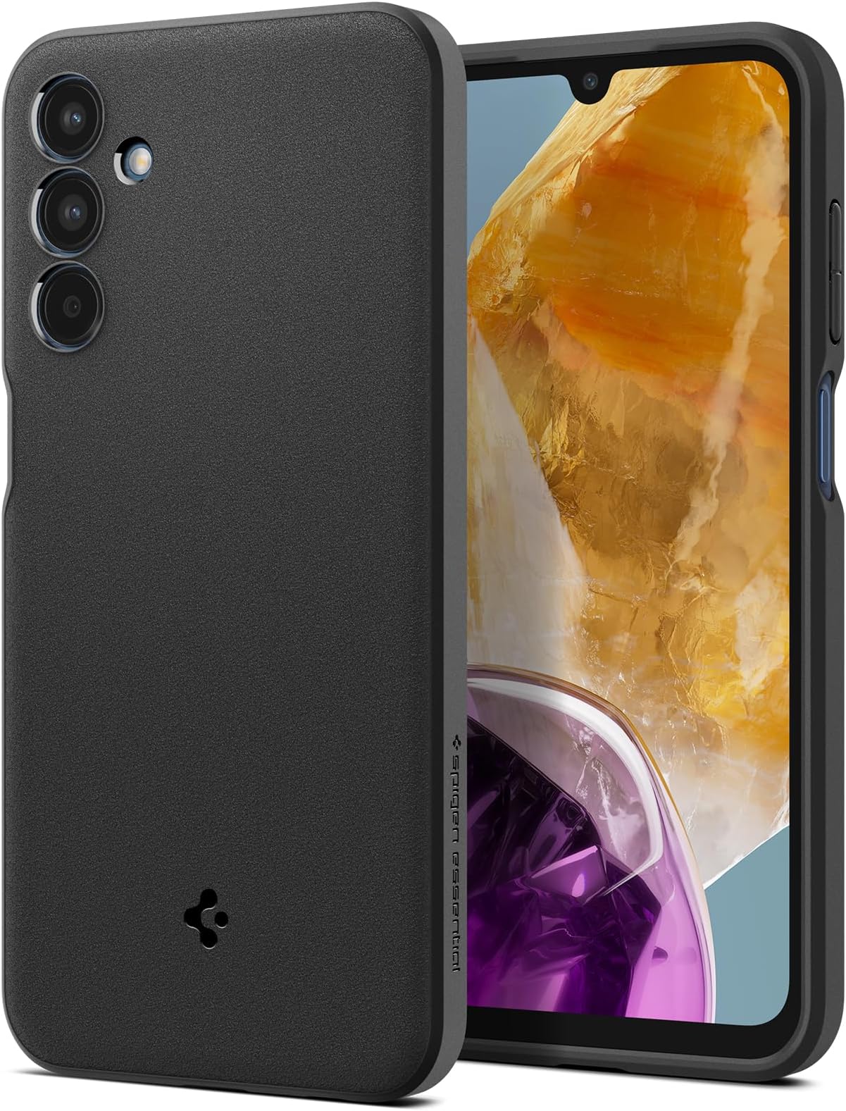 Spigen Essential Sand Blast Back Cover Case Compatible with Samsung ...