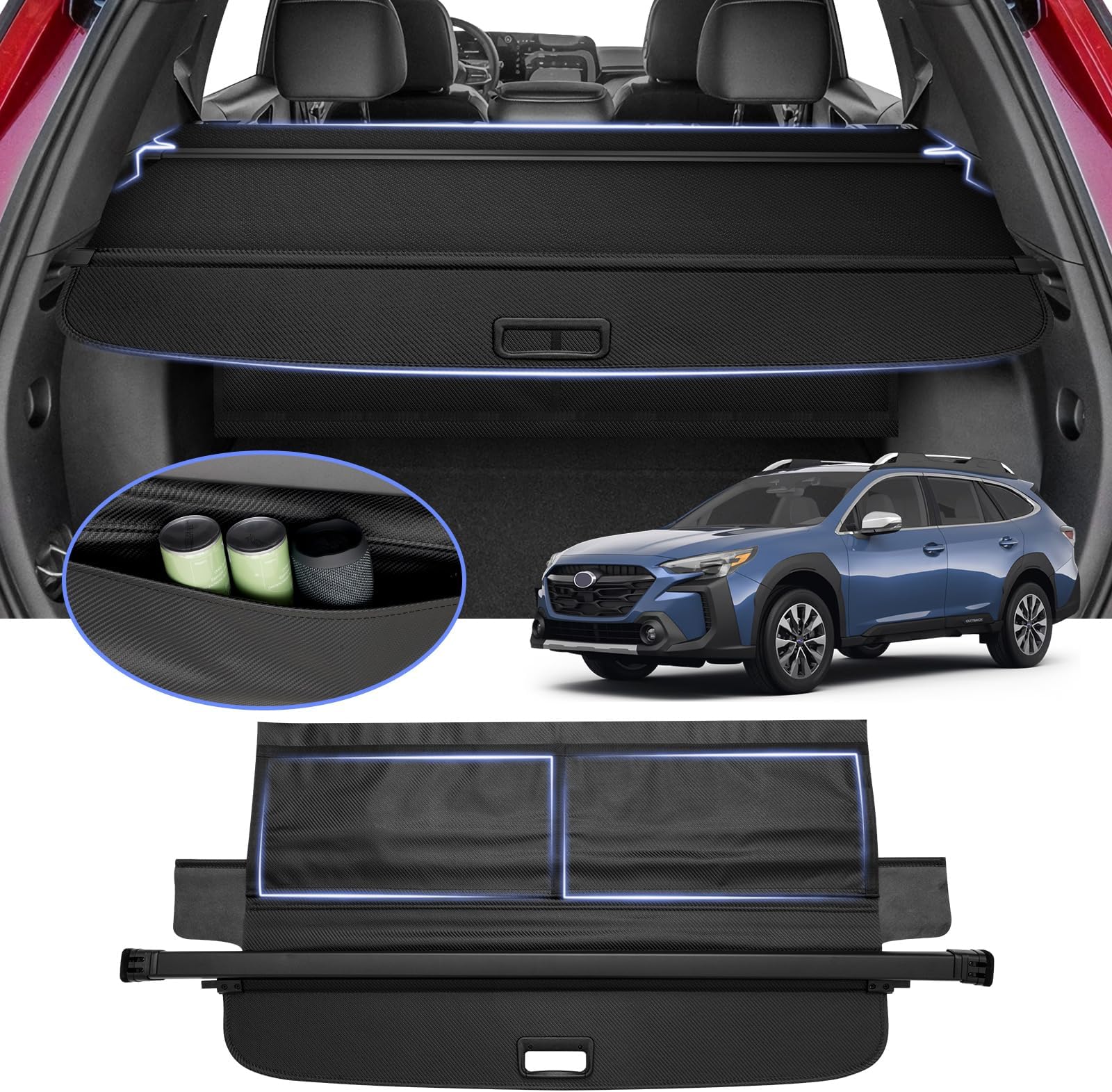 Amazon.com: Cargo Cover Compatible with 2020-2025 Subaru Outback ...