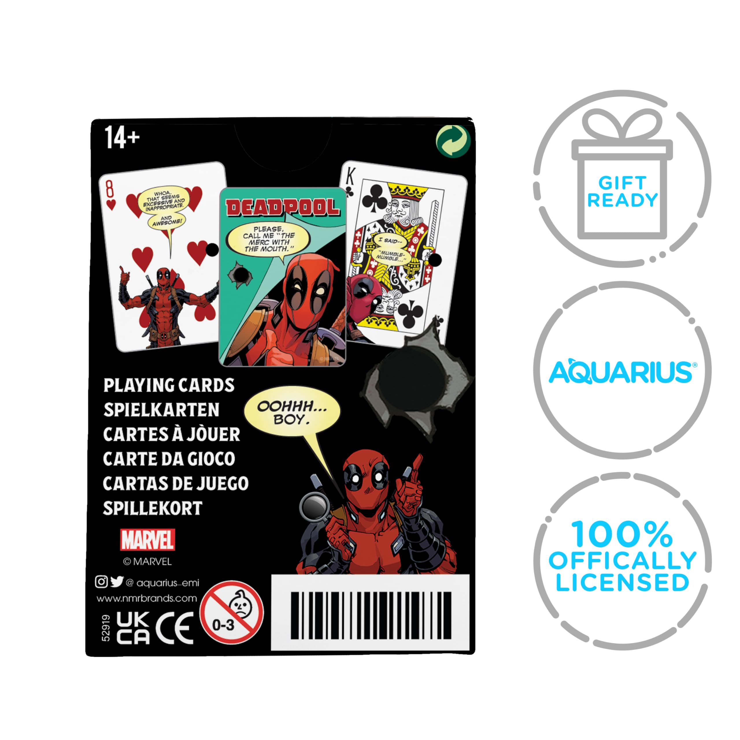 Snapklik.com : Deadpool Quotes Playing Cards - Deadpool Themed Deck Of ...