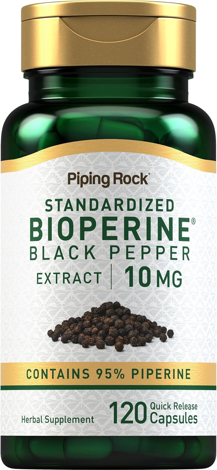 Amazon.com: Piping Rock Bioperine Supplement 10mg | 120 Capsules ...