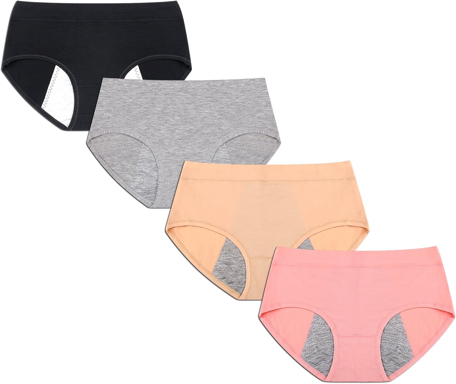 Amazon.com: Wofee Young Girls' 100% Cotton Menstrual Period Anti ...