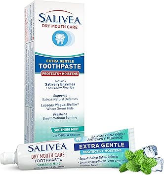 Amazon.com : SALIVEA Dry Mouth Toothpaste (1 Pack) — 4.3 oz, Anticavity ...