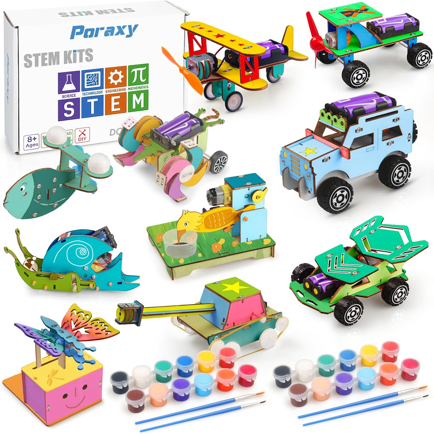 Amazon.com: 10 in 1 STEM Kits for Kids 8-10-12, Toys for Ages 8-13 ...