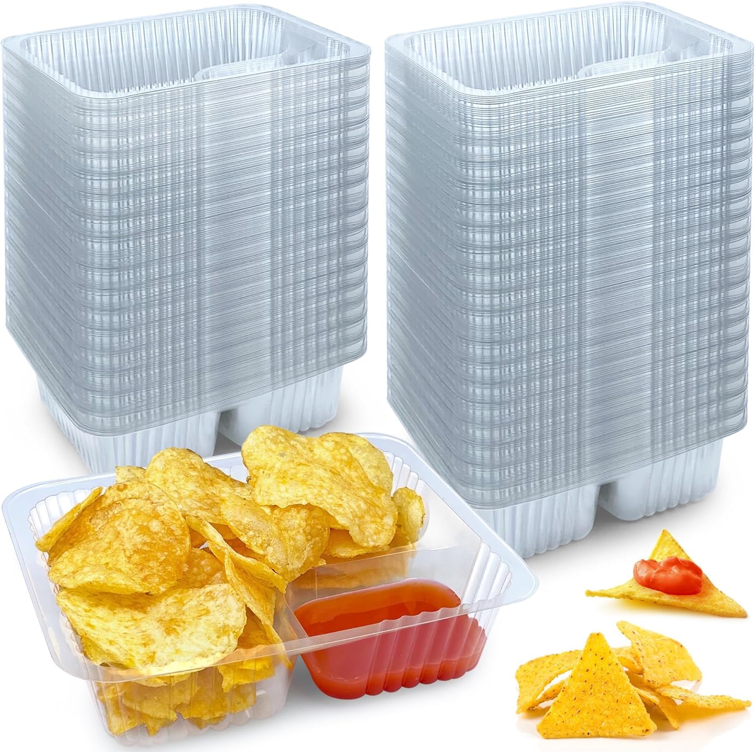 MUMULULU 250 pieces of Plastic Nacho Trays 12 oz 6 x 5 inch Disposable ...