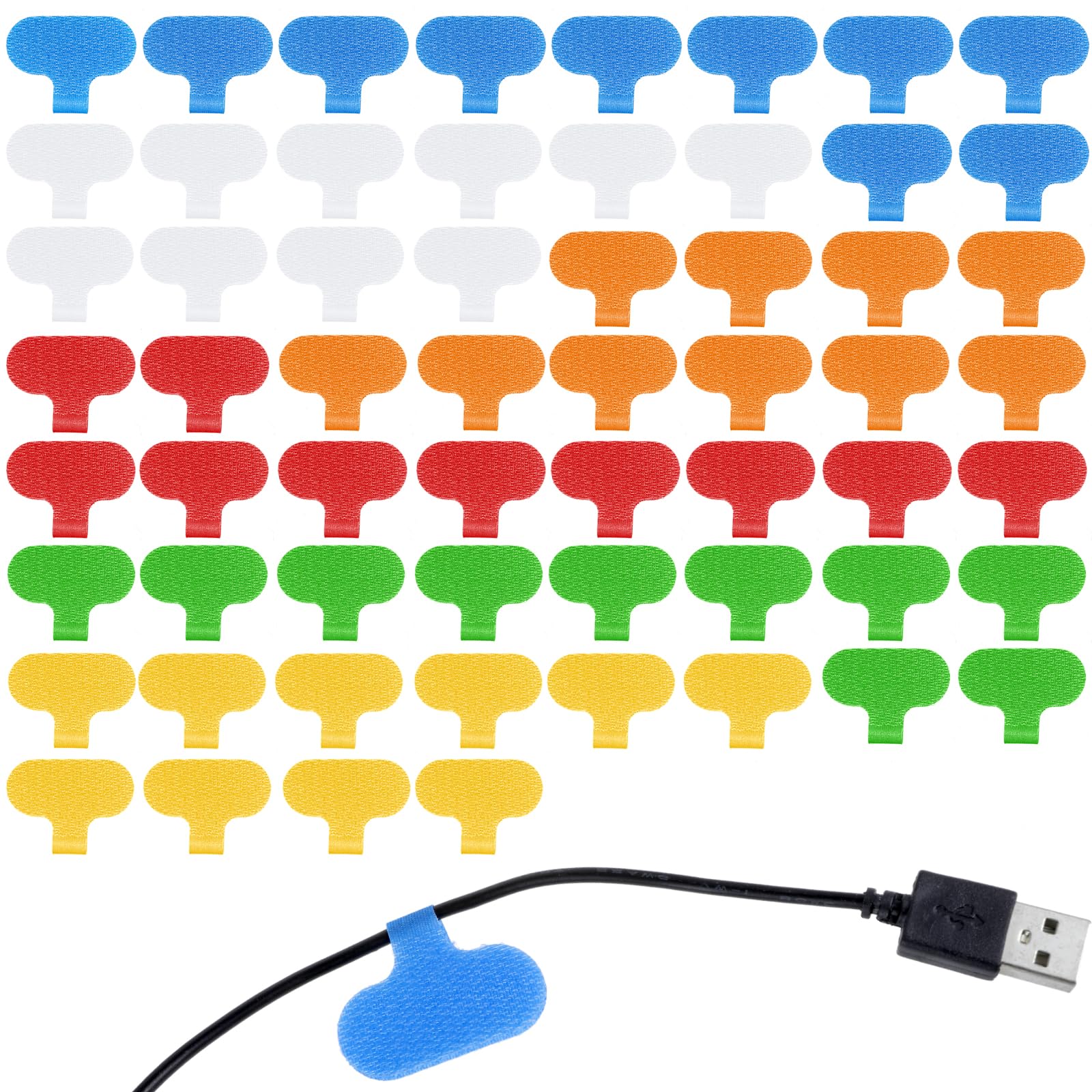 Amazon.com : Yuanchu 60 Pieces Cable Labels, Cord Labels for ...