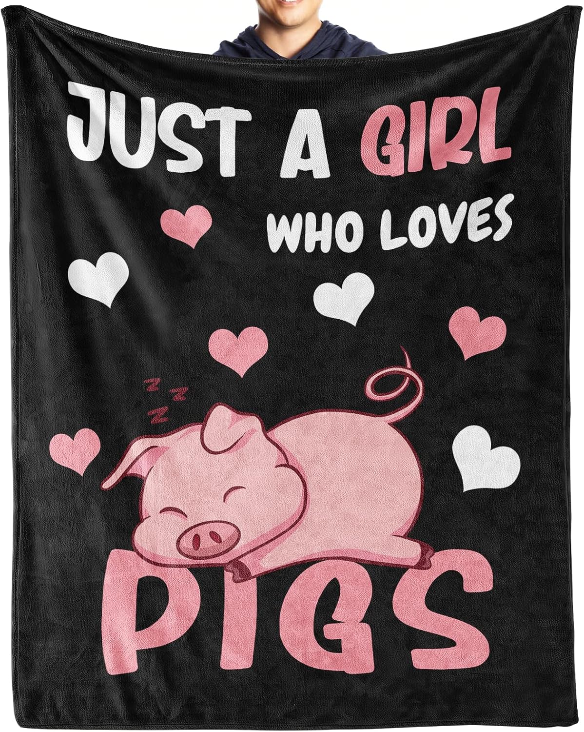 Amazon.com: Pig Blanket Gifts, 60"x80" Flannel Fleece Throw Blanket ...