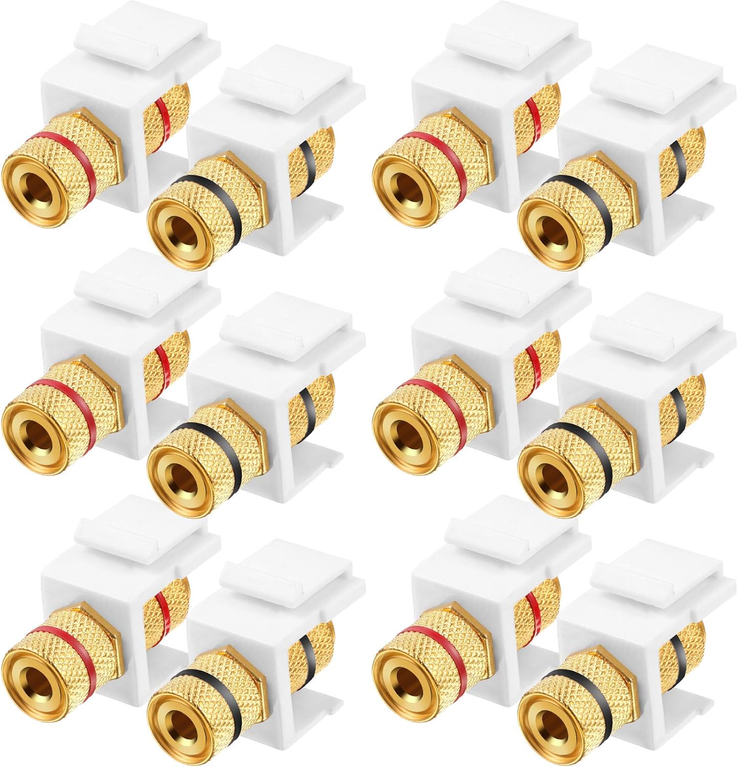 Amazon.com: Weewooday 12 Pieces Banana Jack Binding Post Keystone Jack ...