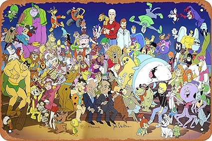 Amazon.com: Tv Show, Hanna Barbera Vintage Tin Sign Metal Poster Plaque ...