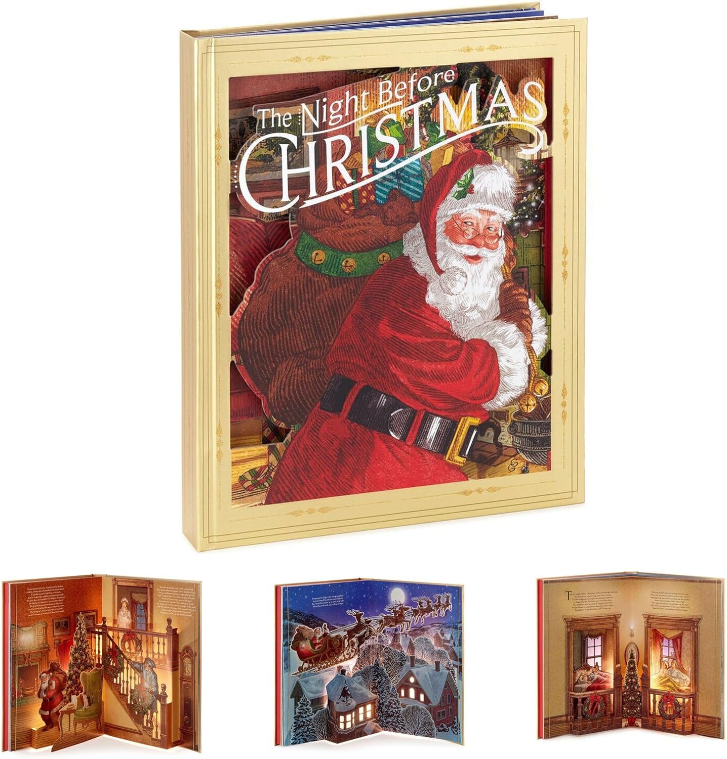 Amazon.com: The Night Before Christmas Pop-Up Book with Light and Sound ...