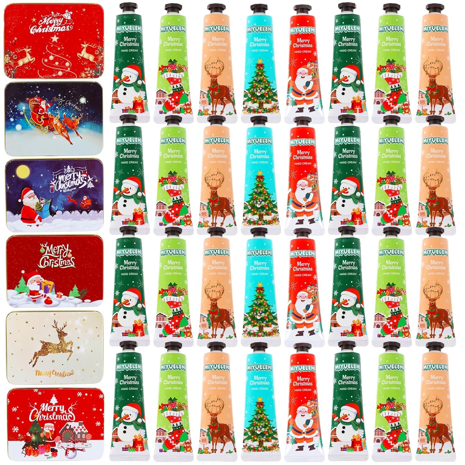 Amazon.com : LiYiQ Christmas Hand Cream Gift Set Hand Cream for Women ...