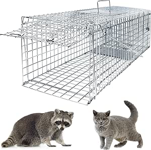 RsxPtyxagoros Live Animal Trap - 32'' Humane Way Folding Raccoon Traps ...