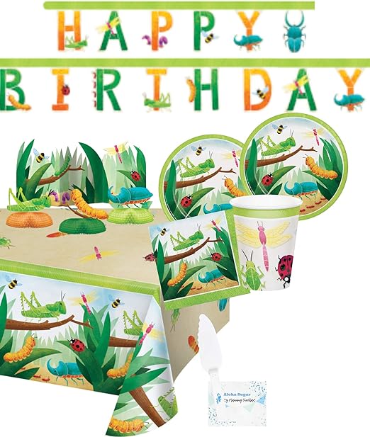 Amazon.com: Bug Party Supplies and Decorations,Bug Party Plates and ...
