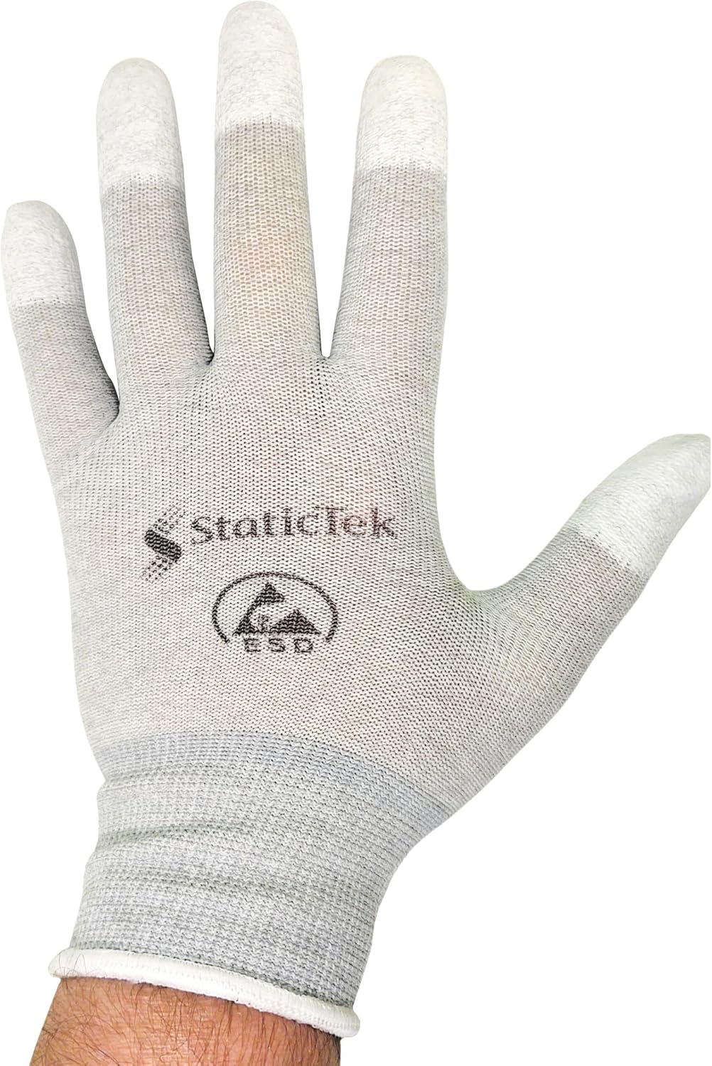 ESD Anti-Static Gloves – 12 Pairs Conductive Carbon Fabric Palm Coating ...