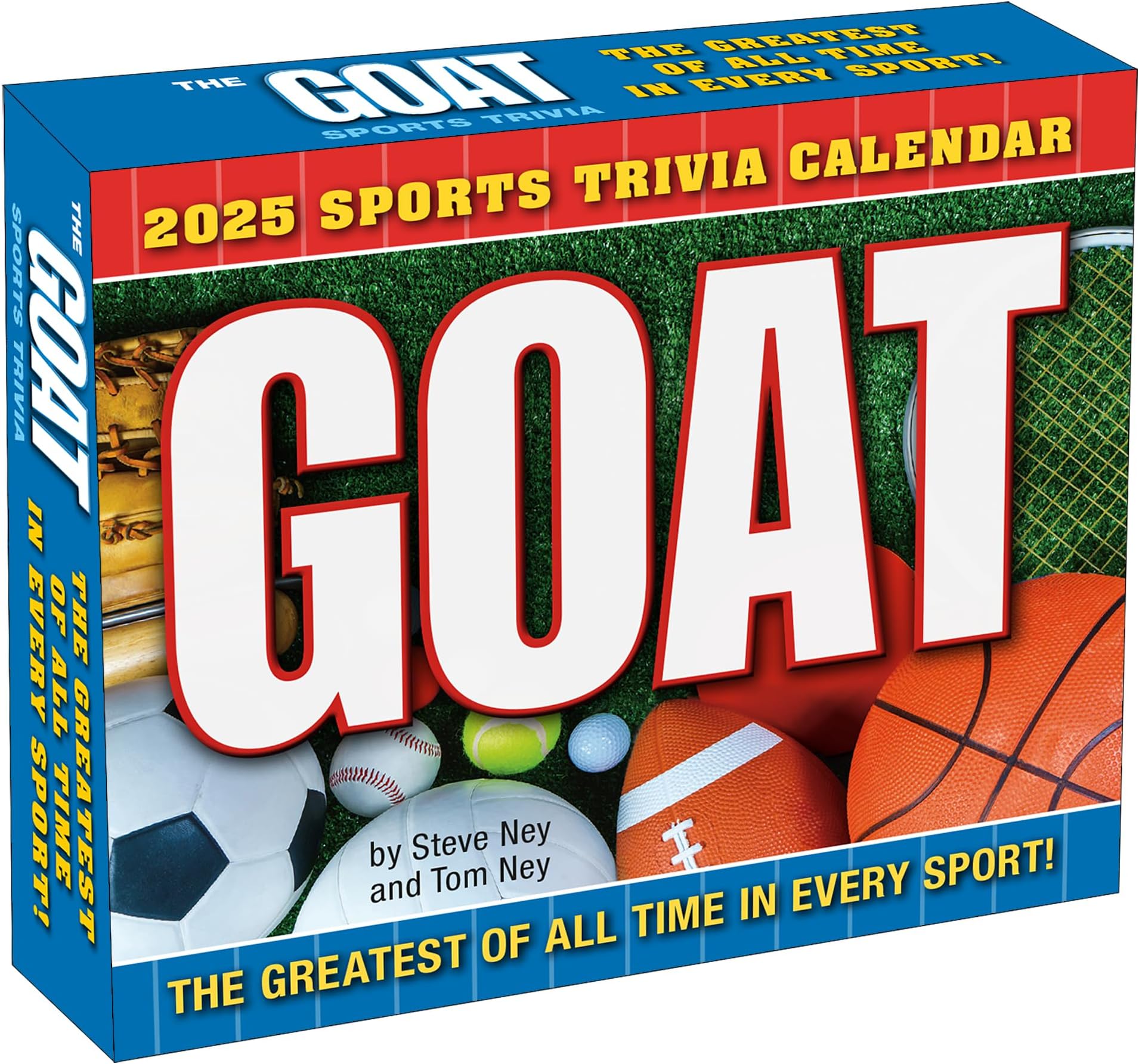Amazon.com : GOAT Sports Trivia 2025 Boxed Daily Calendar : Office Products