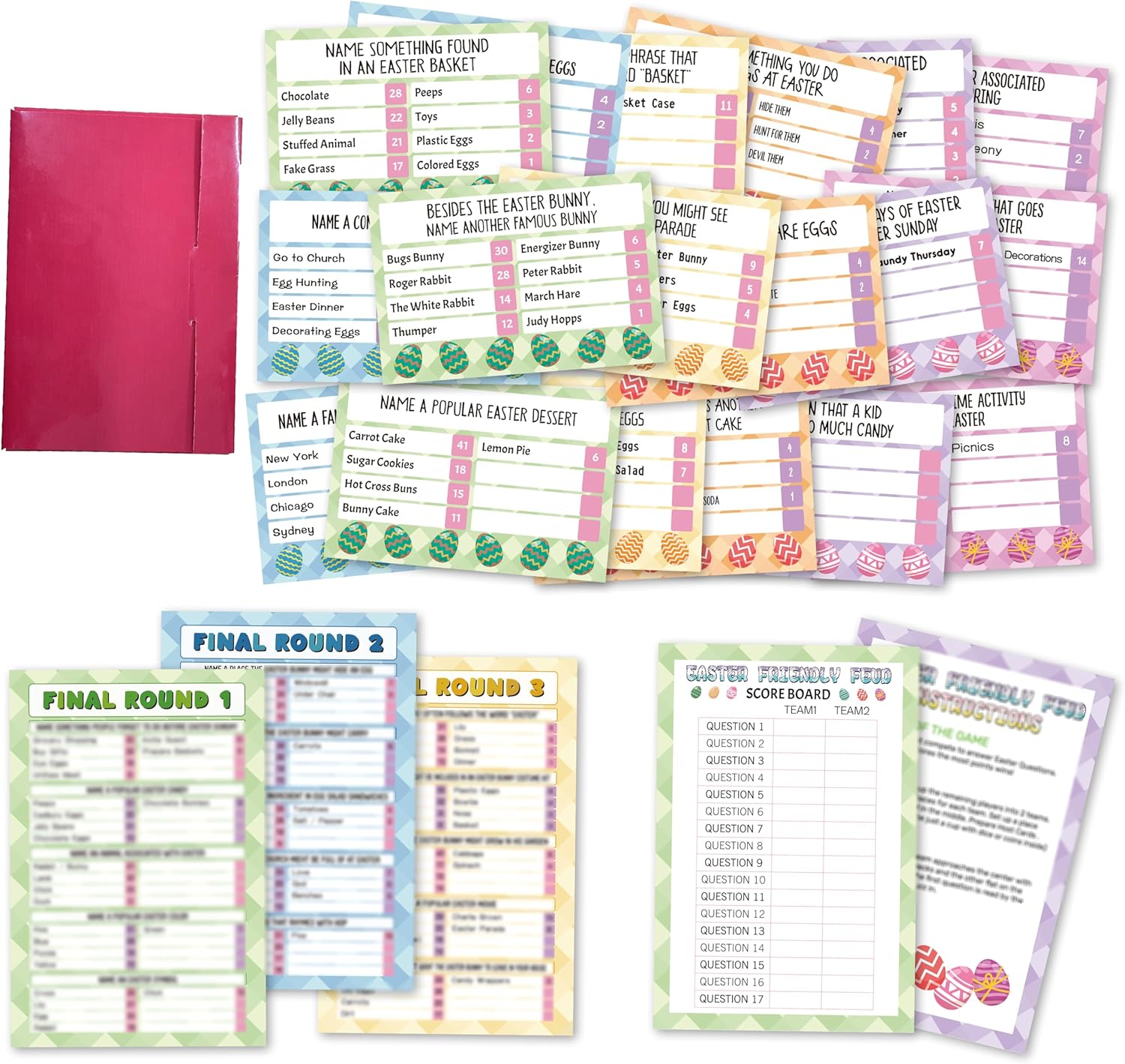 Amazon.com: Zcsni Easter Friendly Feud Game, Easter Friendly Feud Quiz ...