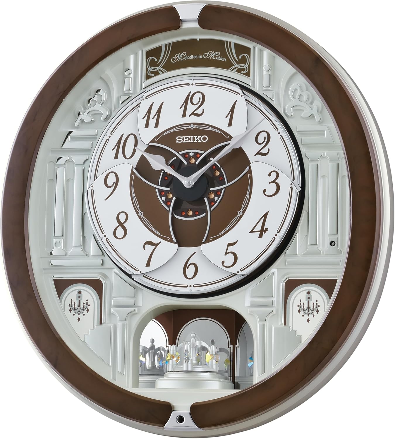 Amazon.com: Seiko Melodies in Motion Musical Wall Clock, Snow Castle : Home & Kitchen