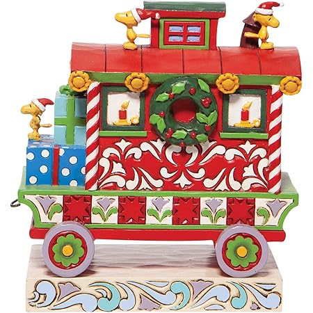 Amazon.com: Enesco Peanuts by Jim Shore Peppermint Patty Train Car ...