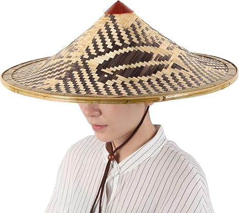 Amazon.com: xihexi Chinese Bamboo Hat Oriental Asian Japanese Garden ...